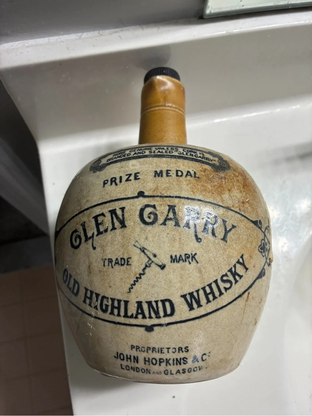 Glen Garry | Other | Glen Garry Old Highland Whisky Stoneware Decanter ...